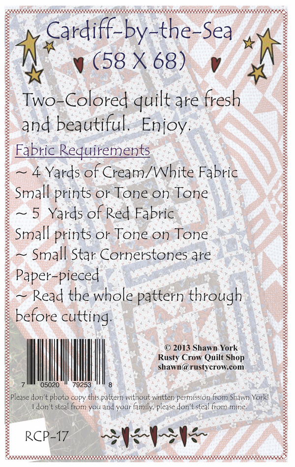 Rusty Crow Pattern - Cardiff-by-the-Sea – Hattie & Della